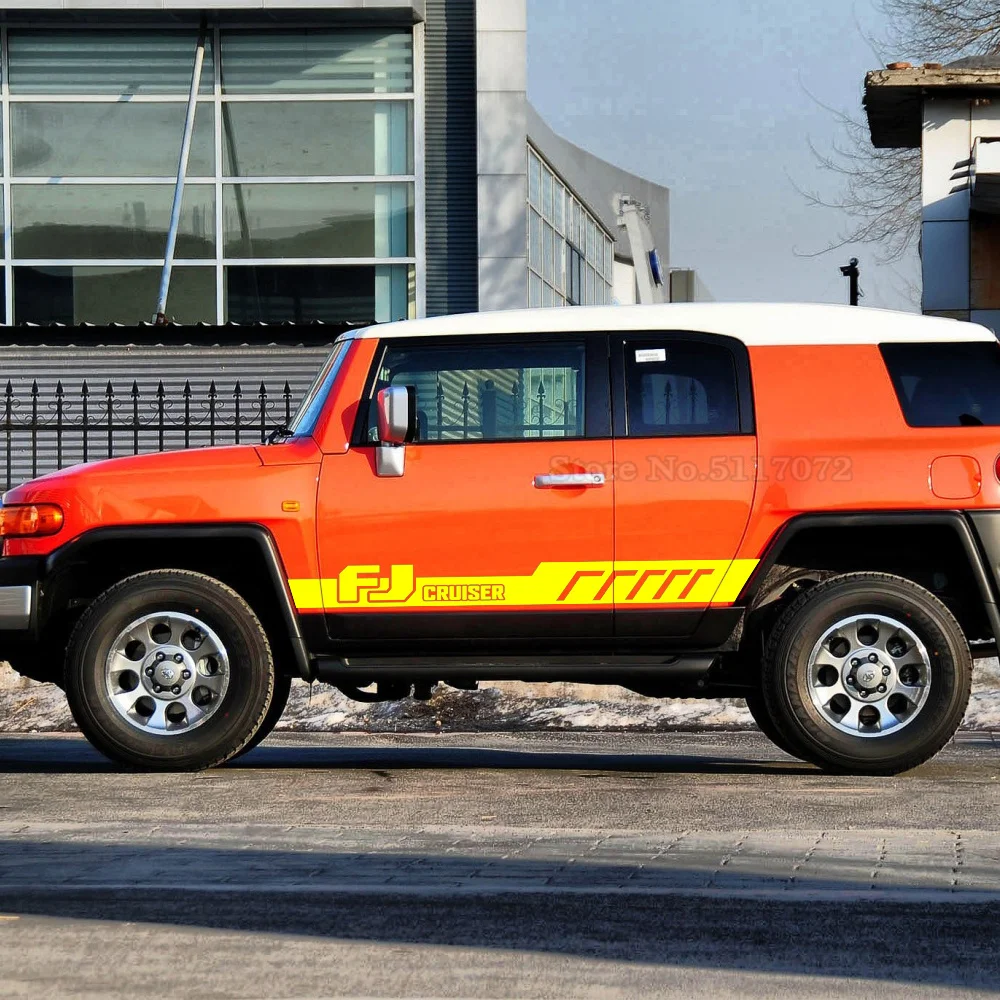 For-Toyota-FJ-CRUISER-Car-Door-Side-Skirt-Sticker-Auto-Body-Decor-Vinyl ...