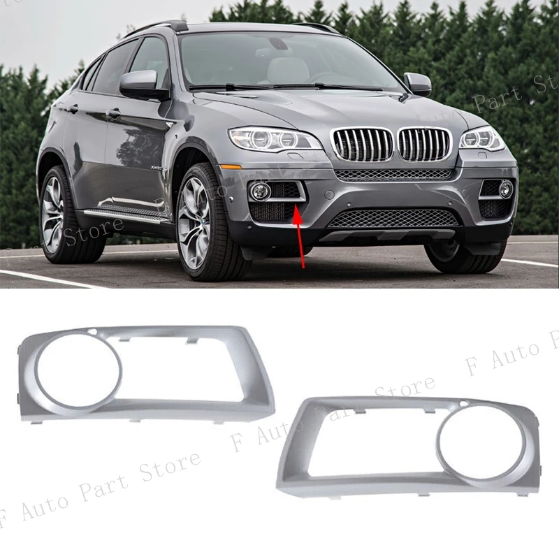 For-BMW-X6-E71-2012-2013-2014-Car-Front-Bumper-Fog-Light-Lamp-Trim ...