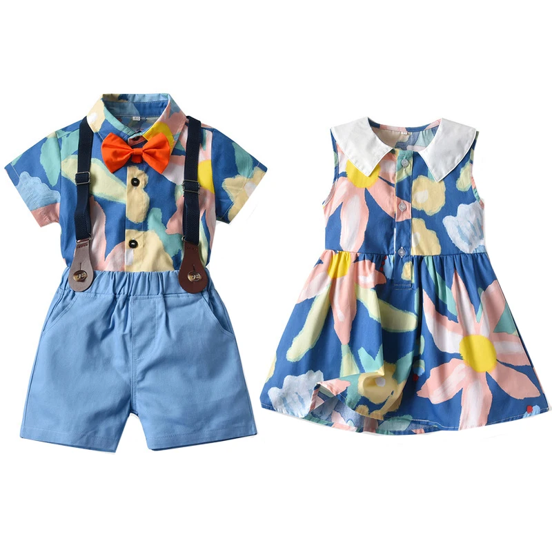 Summer-Boy-Girl-Girls-Kids-Brother-and-Sister-Clothes-Matching-Sets ...