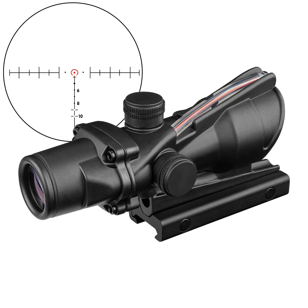Tactical Hunting Riflescope 4x32 Rifle Scope Real Red/green Fiber ...