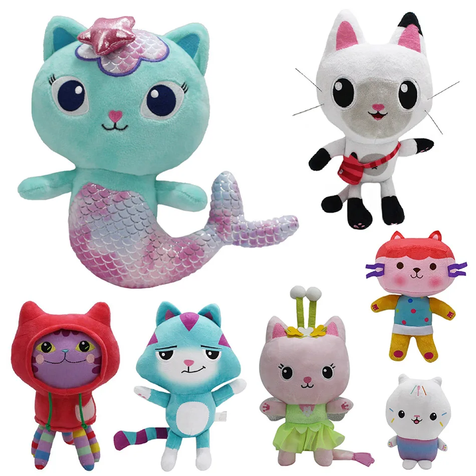 25cm Gabby Dollhouse Plush Toy Mercat Cartoon Stuffed Animals Smiling ...