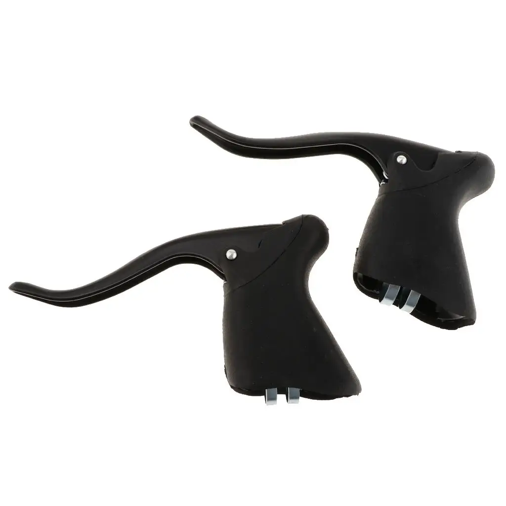 1Pair Road Bike Drop Bar Brake Lever Bent Bicycle Handbrake Aero ...