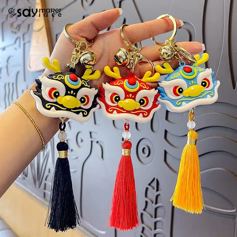 New-Cute-Dragon-Keychain-Keyring-Chinese-New-Year-Good-Luck-Charm ...