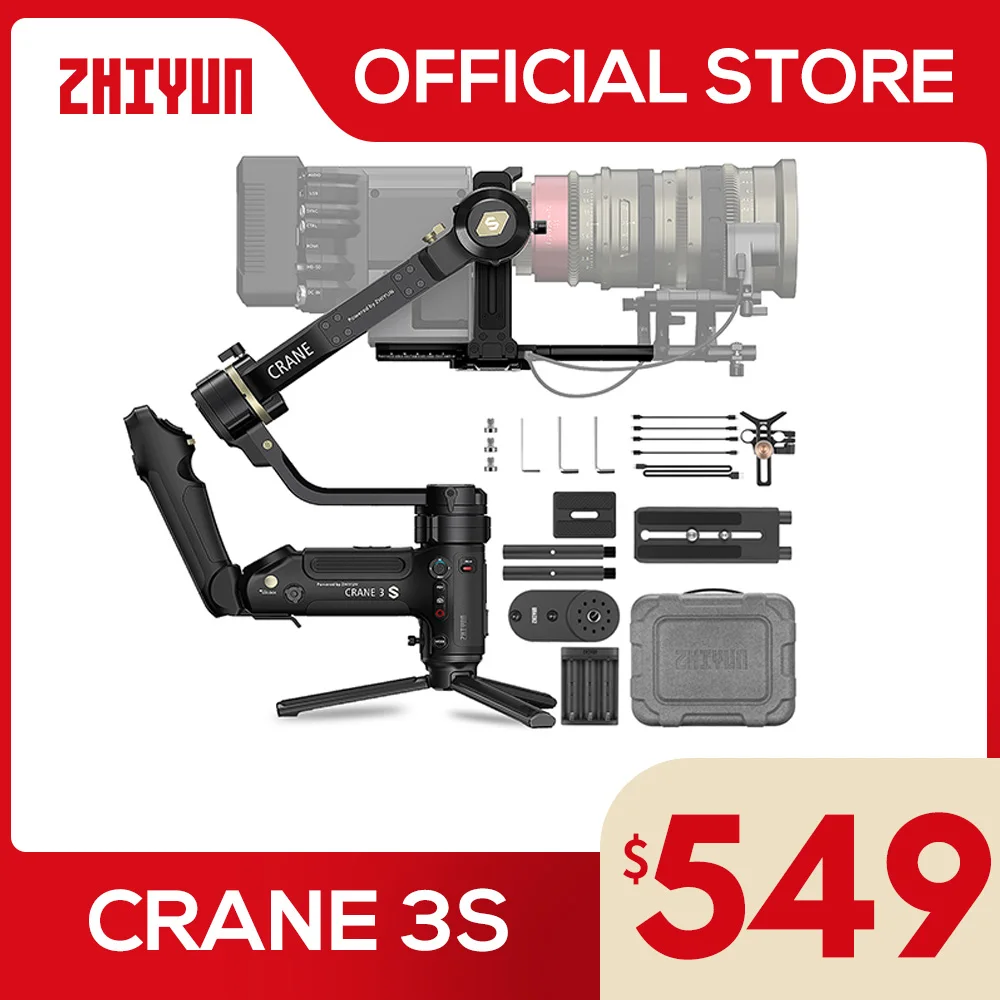 Zhiyun Official Crane 3s/se 3-axis Camera Gimbal Handheld Stabilizer ...