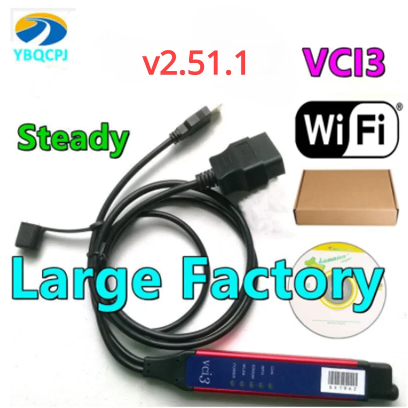 Quality A VCI3 V2.52.1 For VCI3 Scanner Wifi Wireless diagnostic tool ...