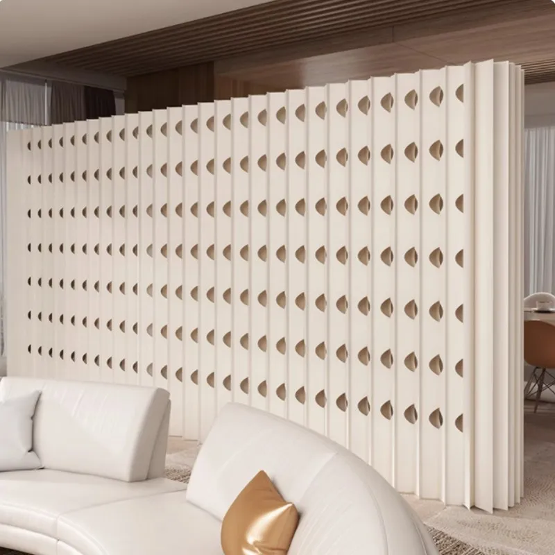 Home-Decor-Round-Hole-Folding-Organ-Paper-Panels-Wall-Office-Screen ...