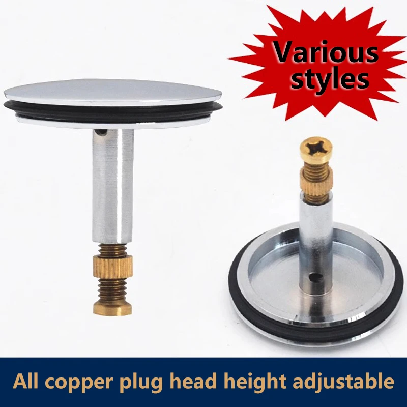 Copper-Bathtub-Drain-Stainless-Steel-Plug-Suitable-for-Rotating-Bathtub ...