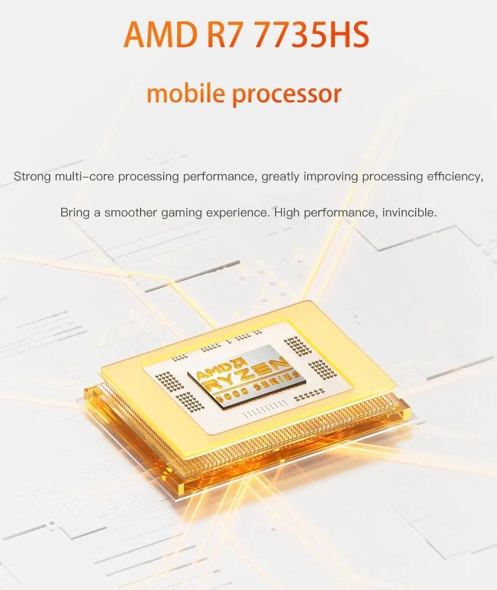 FIREBAT MINIPC AMD R7-7735HS Mini Pc Colorful Gamer 16GB 512GB DDR5 ...