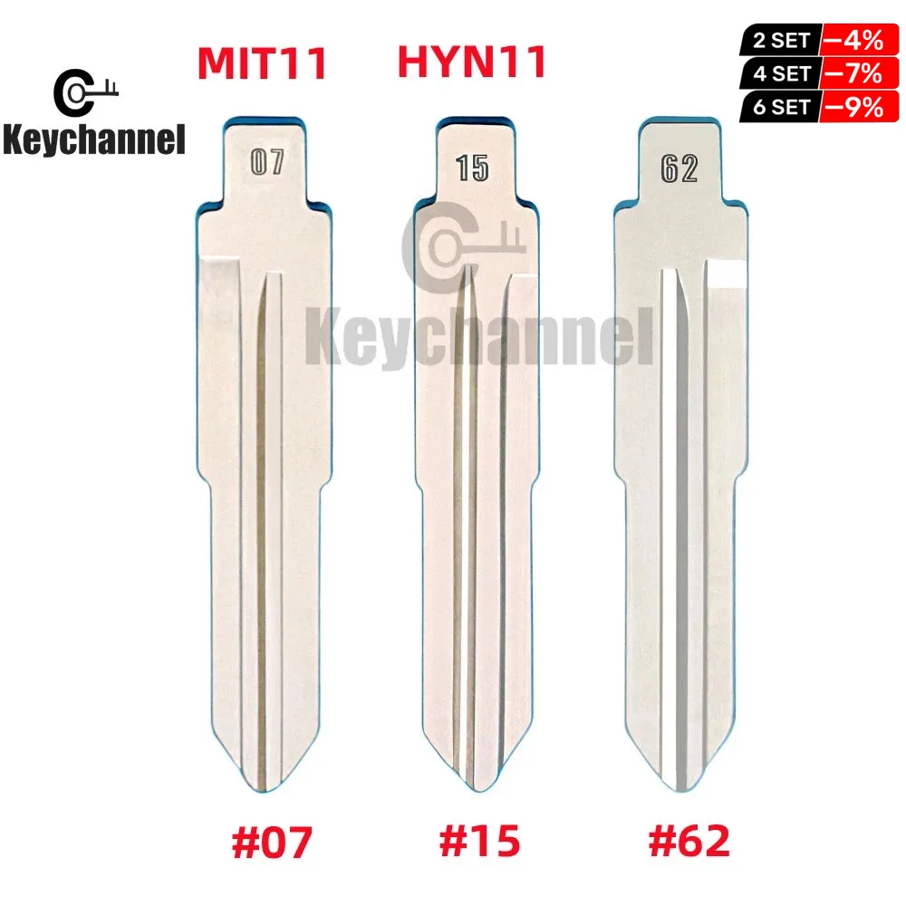 Keychannel-10PCS-Replacement-Flip-Key-07-15-62-KD-Key-Blade-LISHI-MIT11 ...