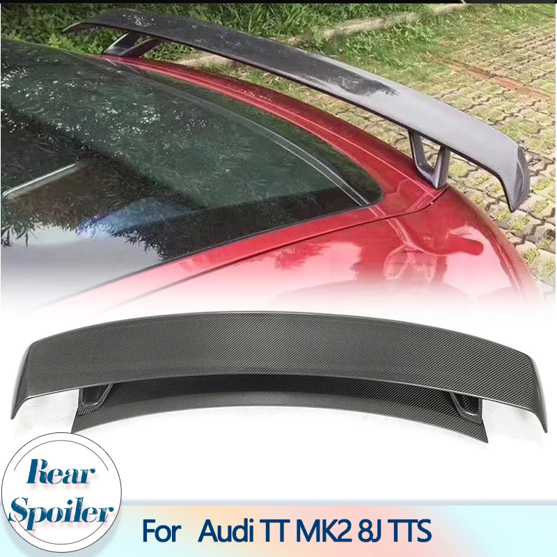 Carbon Fiber Car Rear Trunk Spoiler Lip Wing For Audi Tt Mk2 8j Tts ...