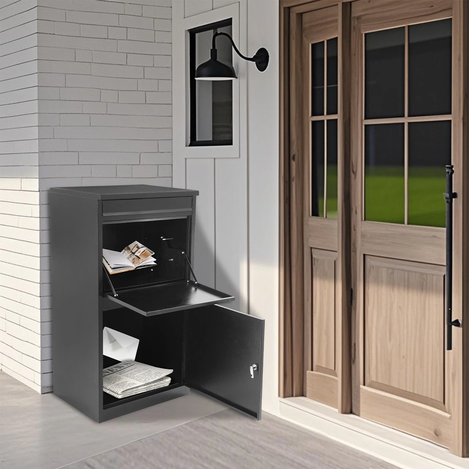 18.9*15*35.4 Inches Anti-Theft Design Mail Box with a Lock and Two Keys ...