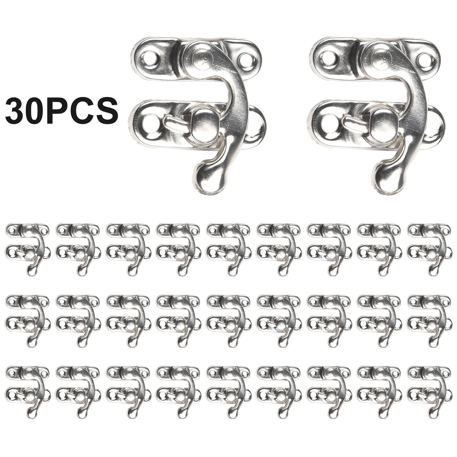 30pcs-Antique-Bronze-Iron-Padlock-Hasp-Hook-Lock-For-Mini-Jewelry-Chest ...