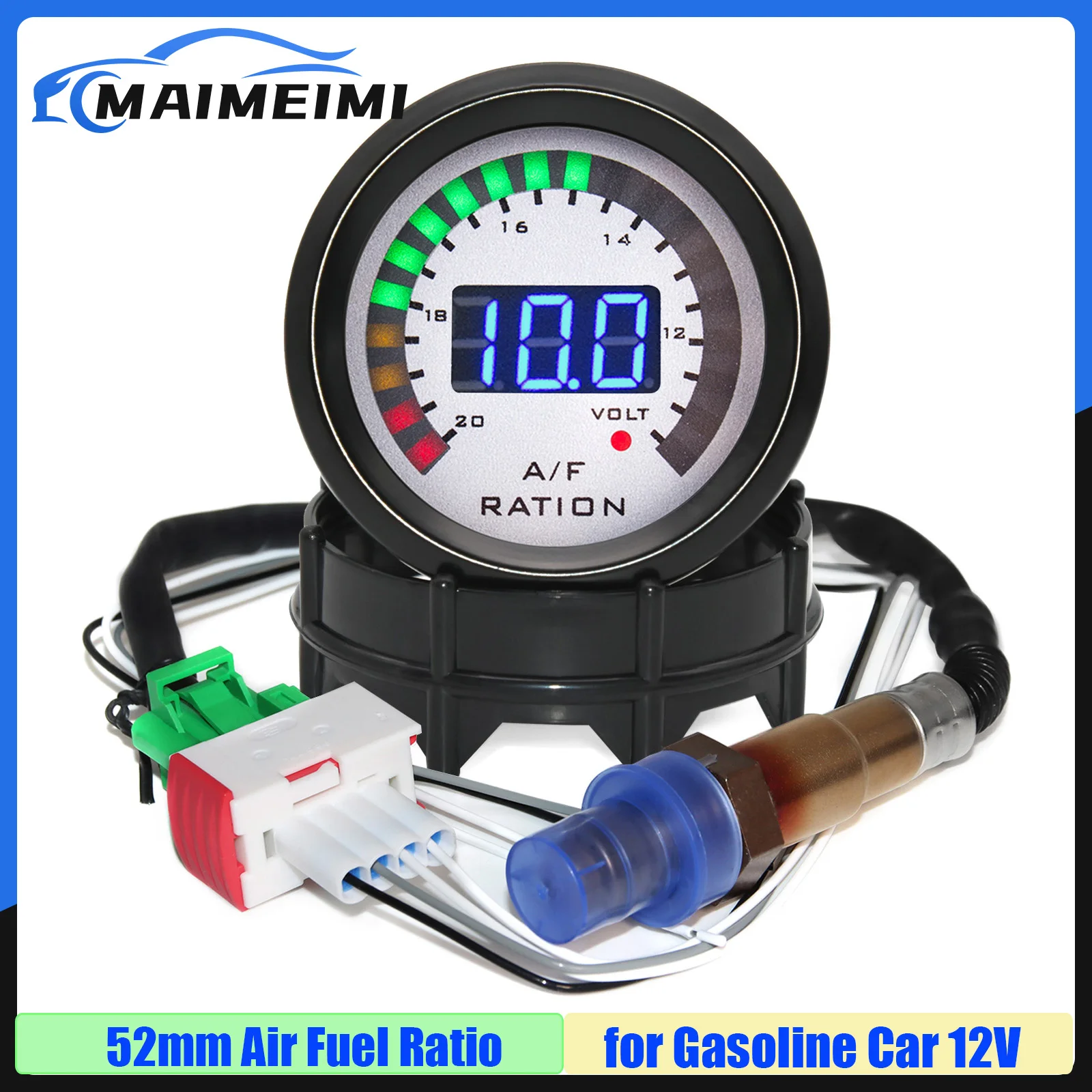 20-1-10-1-Air-Fuel-Ratio-Digital-AFR-Meter-2-52mm-Gauge-Narrowband ...
