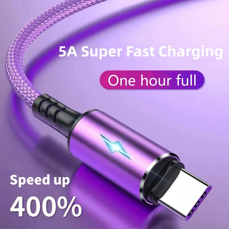 Data-Cable-Light-Weaving-Suitable-for-Apple-Android-Type-C-Phone-5A ...