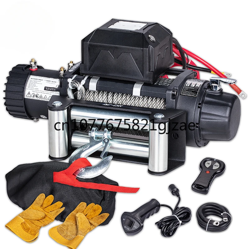 4WD-Winch-12000-lbs-12v-Waterproof-Electric-Frosted-Winch-Factory-Price ...