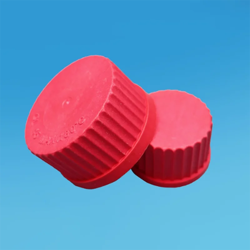 Screw-mouth bottle blue cap bottle open bottle reagent bottle cap ...