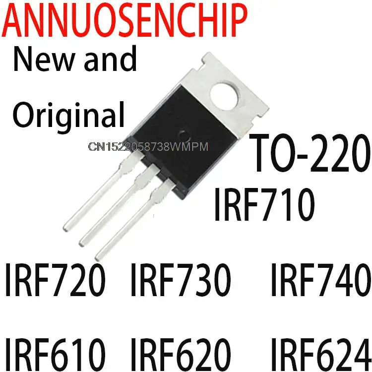10PCS New and Original TO-220 IRF710 IRF720 IRF730 IRF740 IRF610 IRF620 ...
