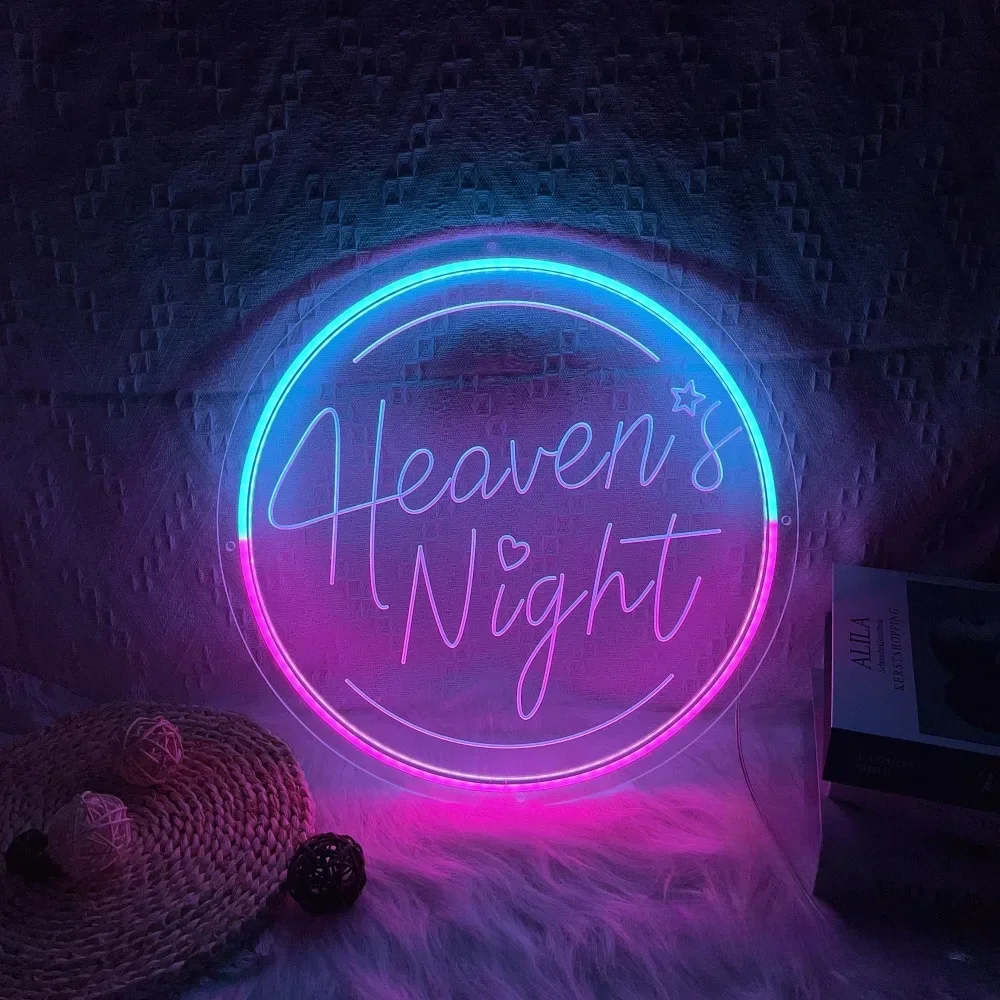 Heaven-s-Night-Neon-Sign-Carve-Personal-Led-Lights-For-Bar-Neon-Lamp-on ...