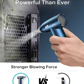 Electric Air Duster USB Rechargeable with Powerful Brushless and ...