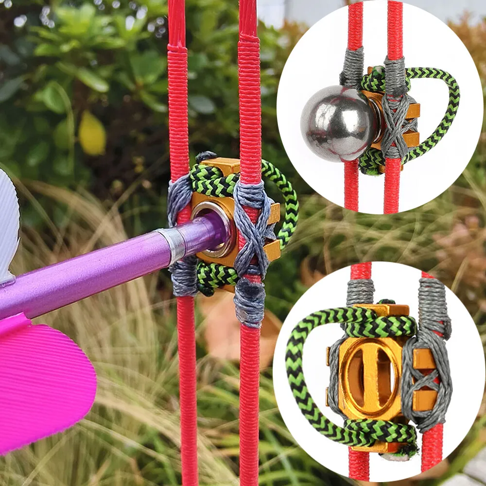 Archery Bow Magnetic Seat Dual-Use Arrow Steel Ball Holder D Loop ...