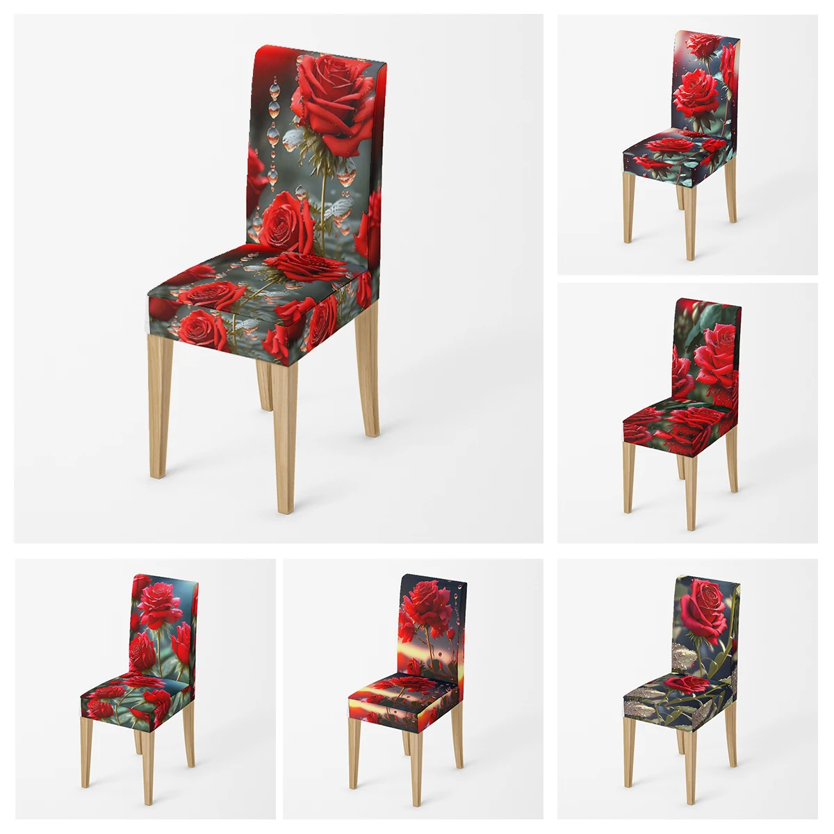 Home-chair-cover-for-kitchen-Natural-and-Animal-Styles-adjustable ...