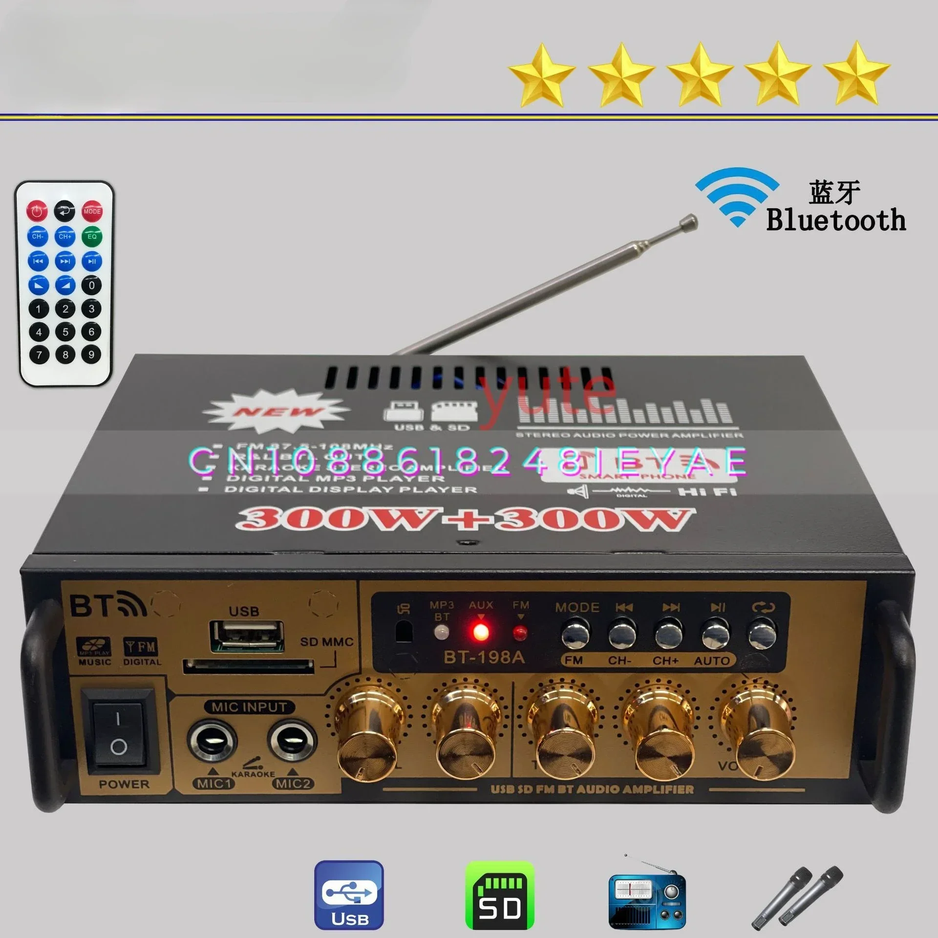New Power Amplifier Household, Car Mini Small Power Amplifier 220v 12v ...
