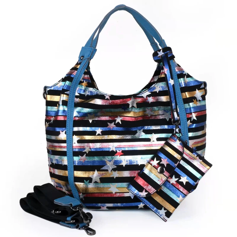 Fashion-Women-Real-Leather-And-Canvas-Comnination-Bags-New-2022-Flower ...