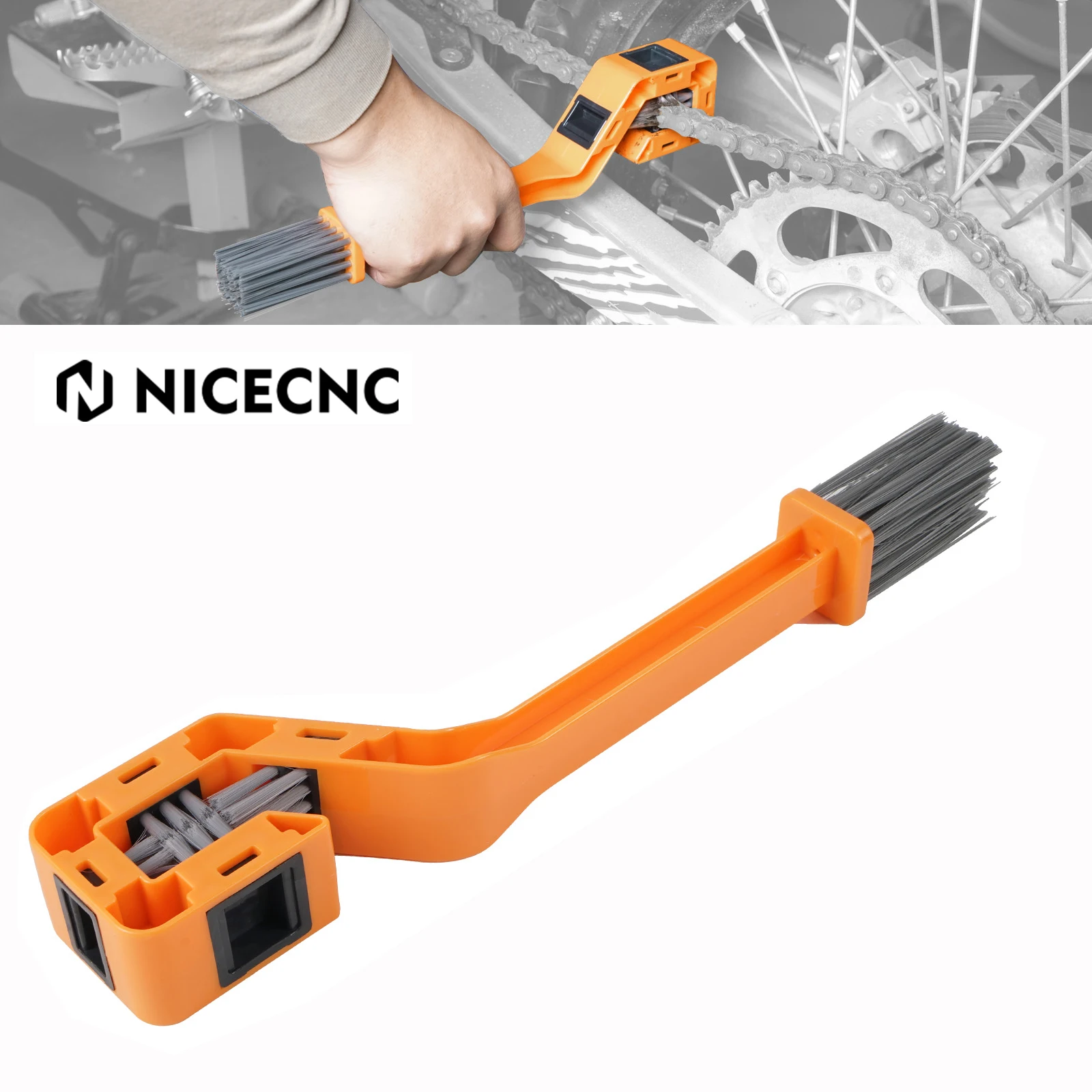 For KTM EXC 300 Chain Cleaning Brush Gear Wash Scrubber Tool 125 250 ...
