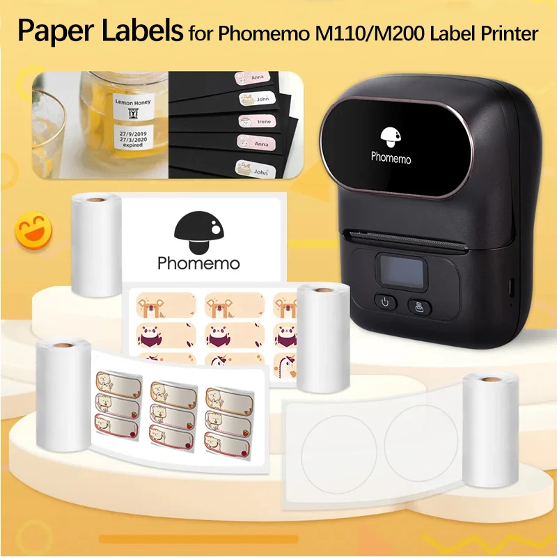 Original-Phomemo-Self-Adhesive-Labels-for-M110-M220-Label-Printer ...