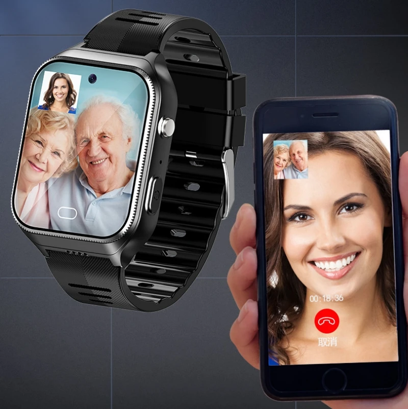 Elderly-Smart-Watch-For-Senior-Falling-Detection-4G-Sim-Card-SOS-Phone ...