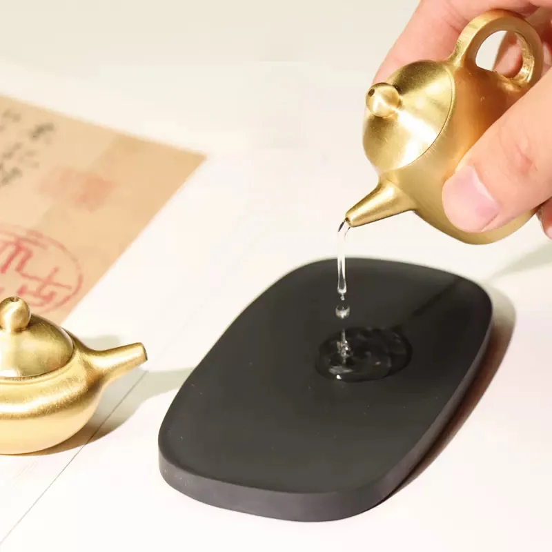 Metal-Brass-Calligraphy-Water-Dropper-For-inkstone-Traditional-Chinese ...