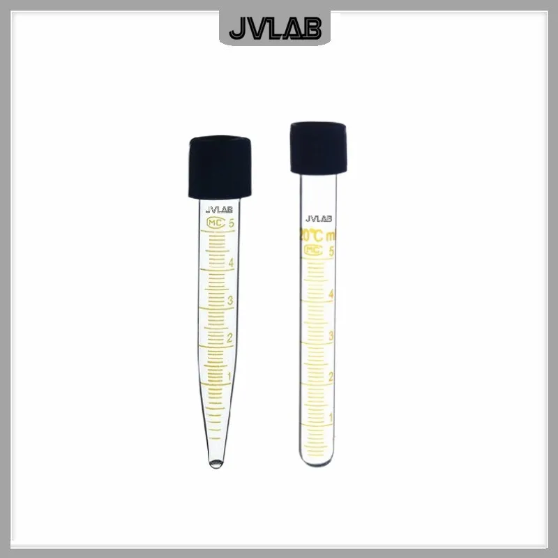 Glass Centrifuge Tube 5ml Glass Test Tubes With Screw Cap & Scale ...