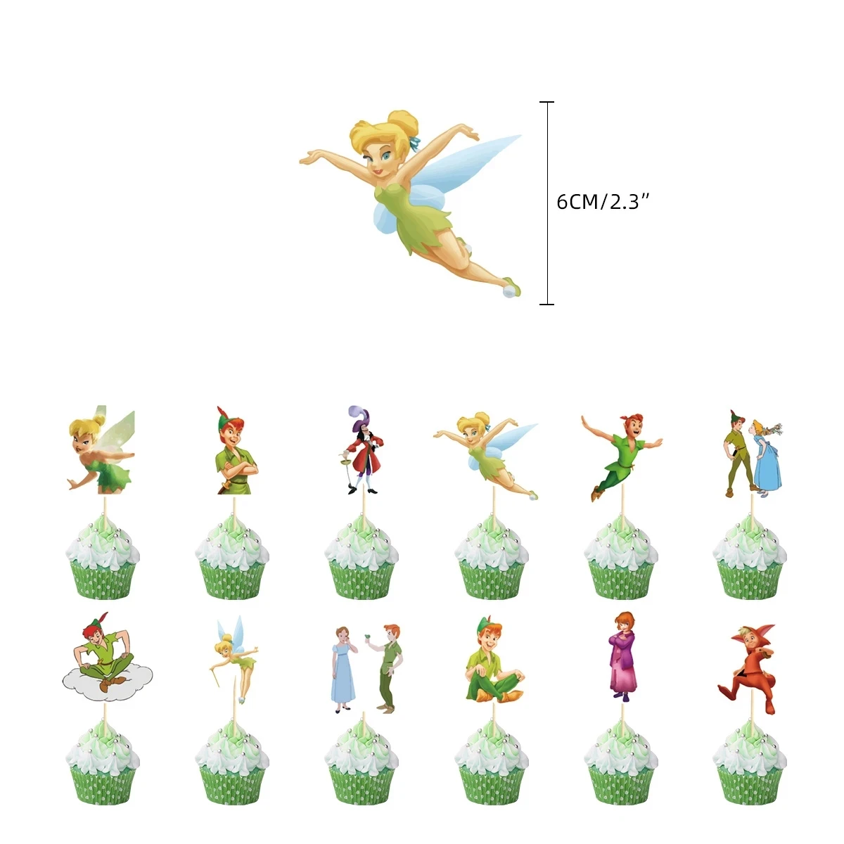 Tinkerbell Cupcake Toppers Printable