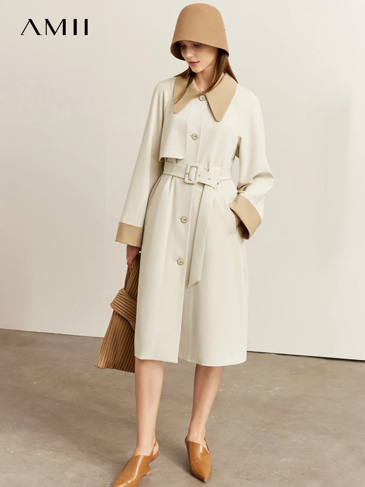 AMII-Minimalism-Trench-Coat-for-Women-2022-New-Autumn-Commuter ...