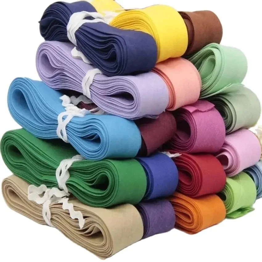 25mm-Cotton-Bias-Binding-Tape-Ironed-Folded-Fabric-for-Garment-Table ...