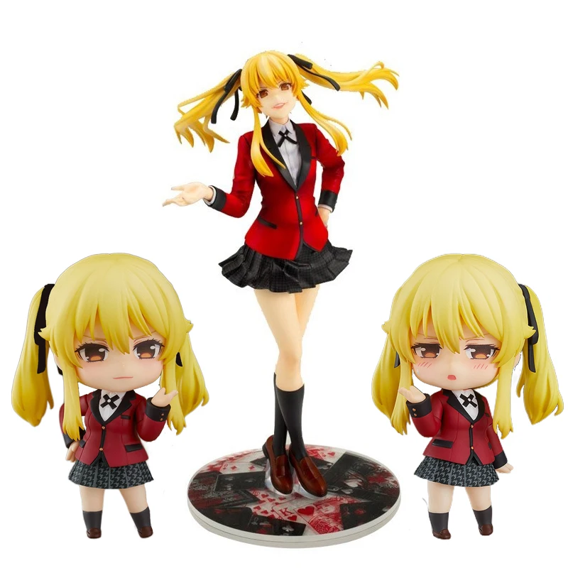 21CM Anime Kakegurui 3PCS/Set Anime Figure Saotome Meari/Jabami Yumeko ...
