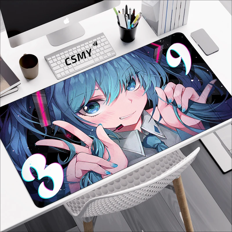 Gaming Mouse Pad Large Miku | Hatsune Miku Mouse Pads | Miku Keyboard ...