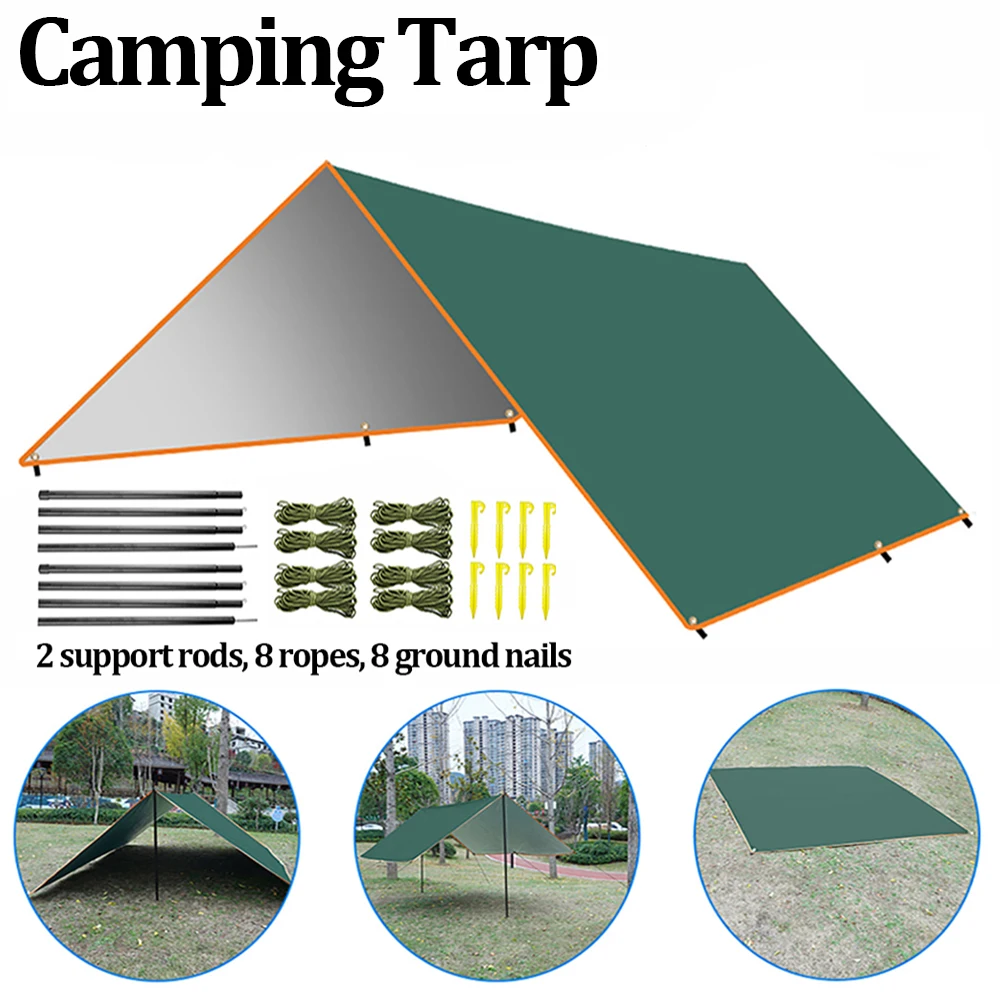 Waterproof-Camping-Tarp-Lightweight-Hammock-Rain-Fly-Sunshade-Tent ...