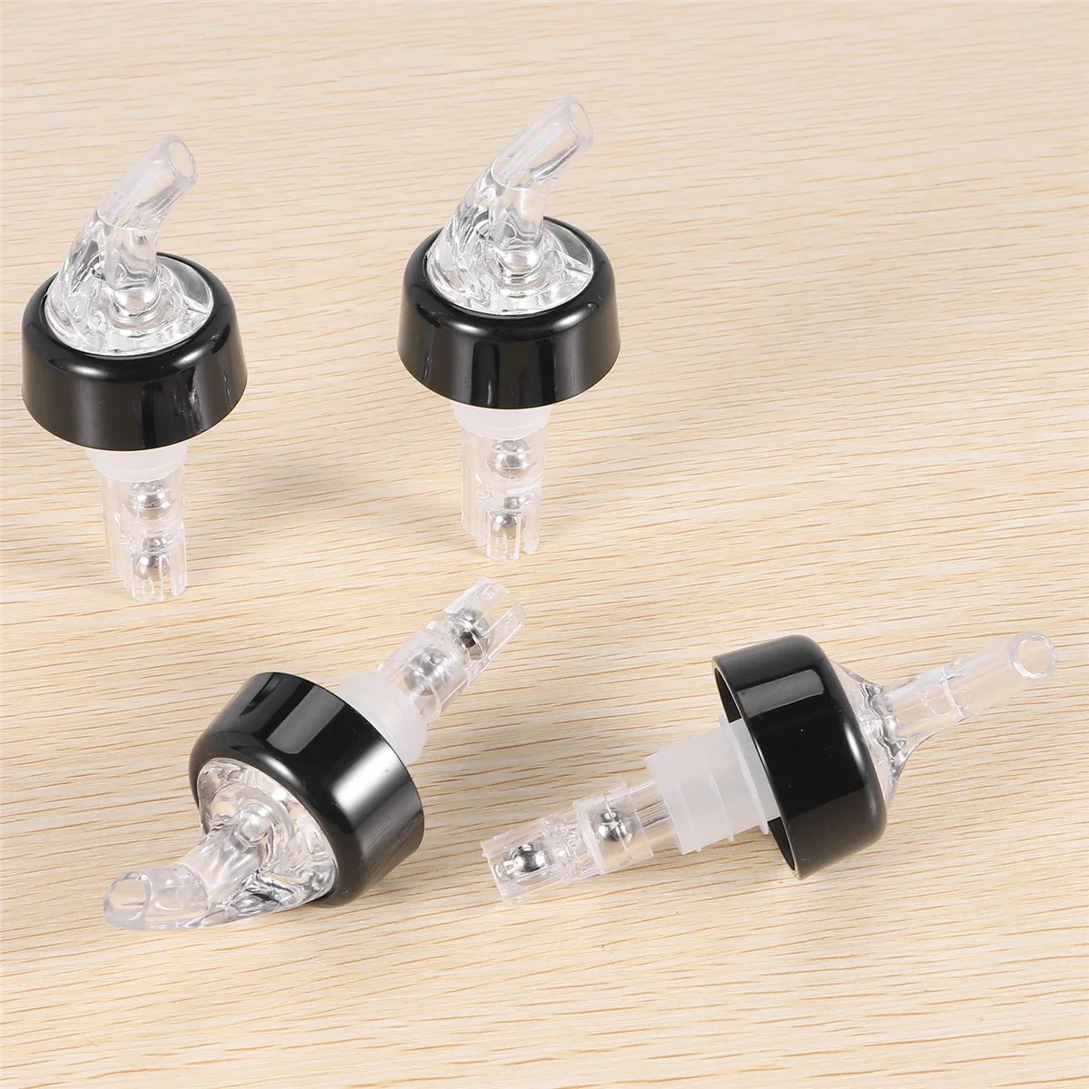 4-Pcs-1Oz-Automatic-Measured-Bottle-Pourer-Spirit-Measure-Pourer-Drinks ...
