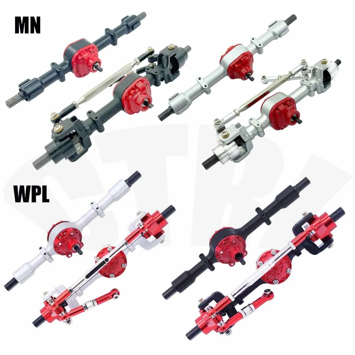 Wpl Mn Metal Front And Rear Axle Upgrade Gear Shaft For Wpl B14 B24 C14 ...