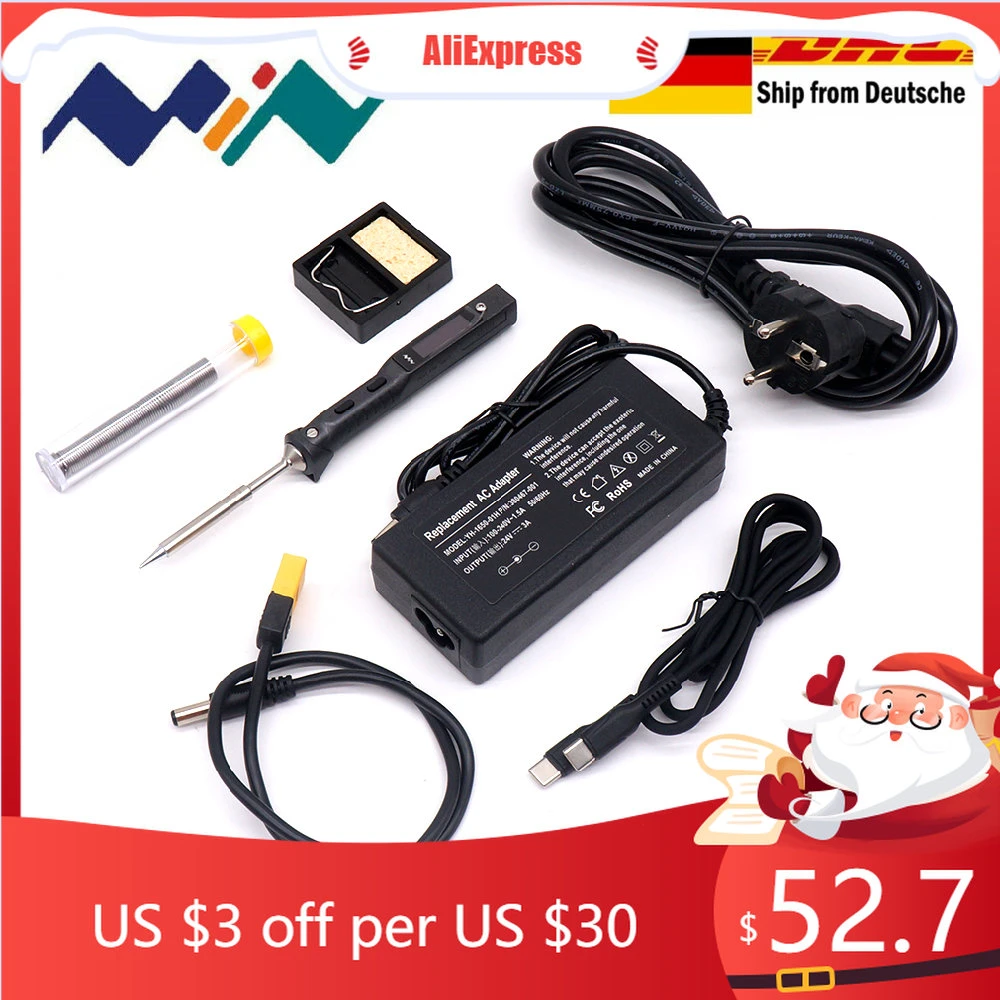 Original Ts101 65w Mini Digital Electric Soldering Iron Lcd Programable Display Adjustable ...