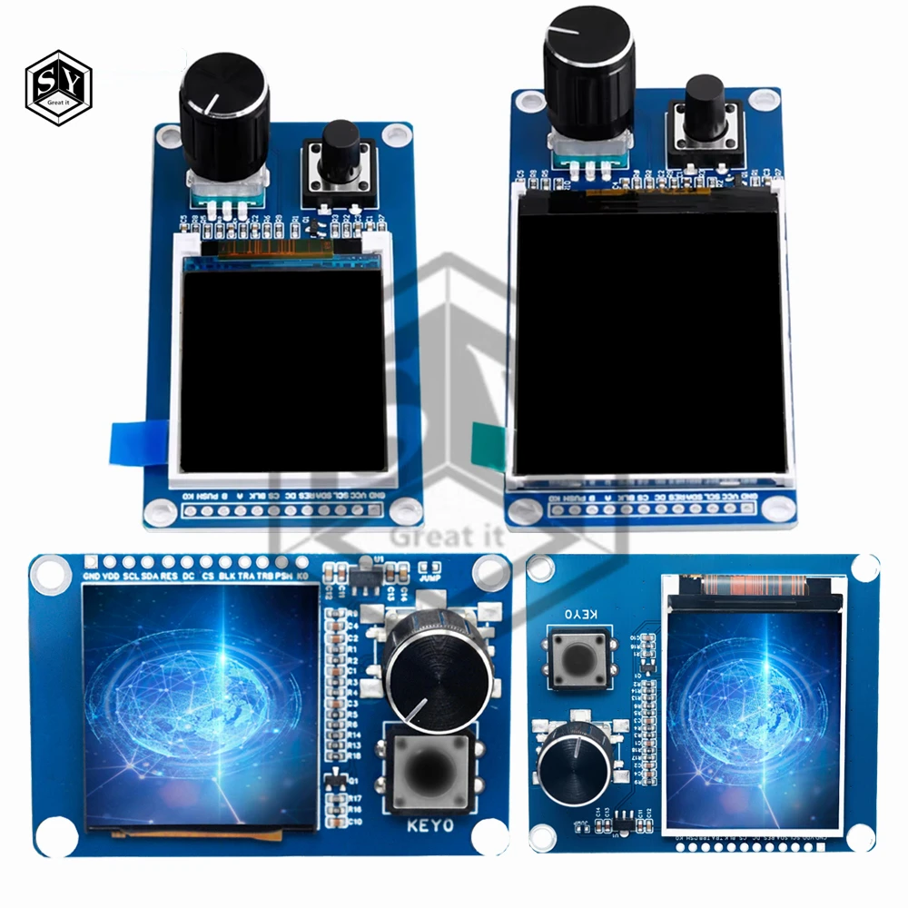 1.8-inch 2.4-inch TFT display screen with EC11 rotary encoder ...