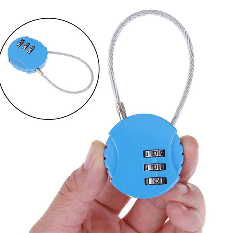 Extended-Wire-Rope-Combination-Lock-3-Digit-Code-Lock-Password ...