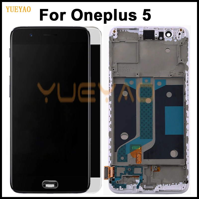 LCD Display For Oneplus 5 LCD Display Screen Touch Panel Complete Assembly For Oneplus 5 A5000 ...
