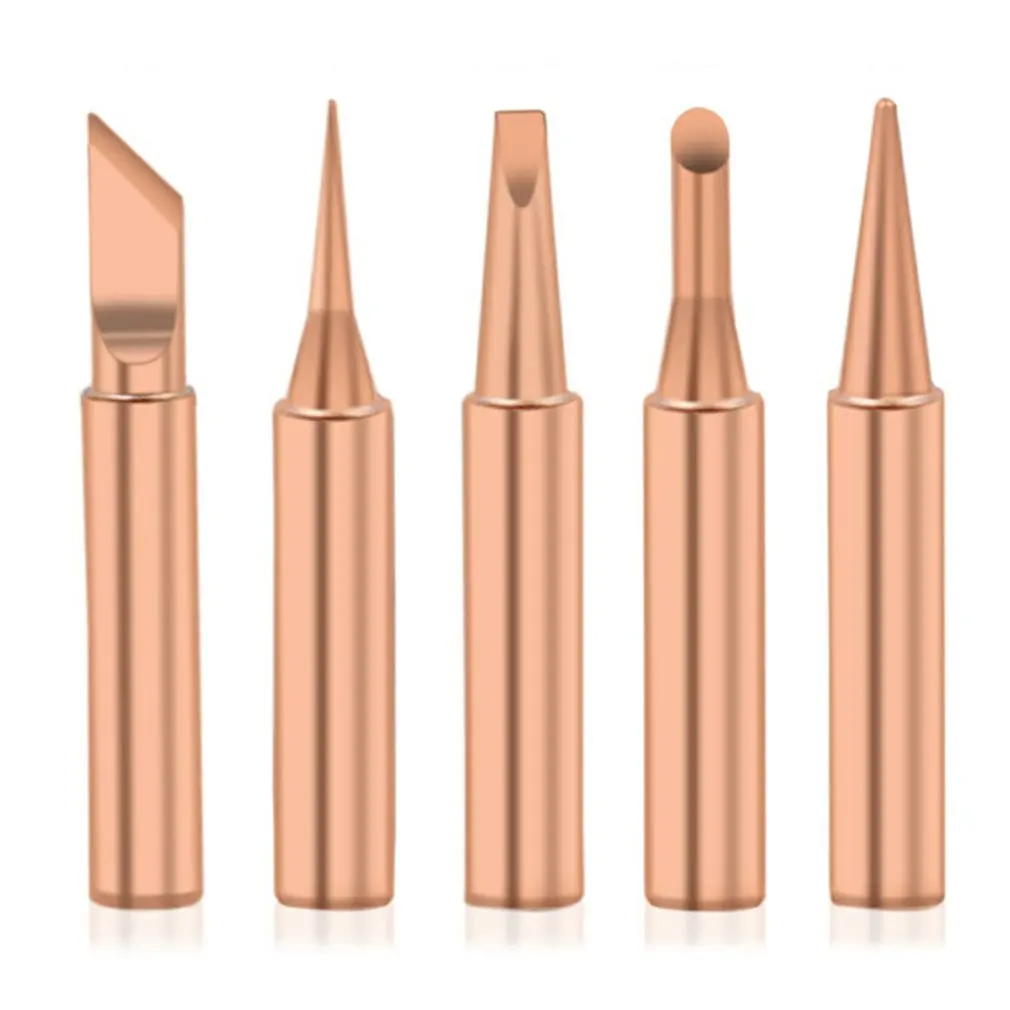 5pcs-set-Soldering-Iron-Tips-Pure-Copper-900M-T-Soldering-Iron-Tip-Lead ...