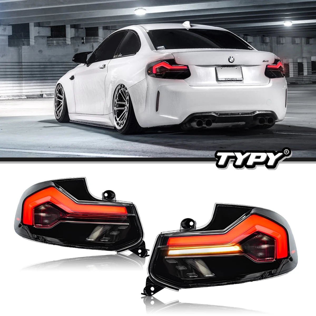 TYPY Car Lights LED Rear Lamps For BMW 2 Series F22 Taillights Assembly ...