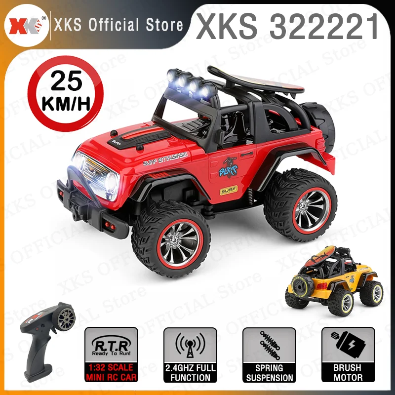WLtoys XKS 322221 Mini 1/32 Rc Car 2.4G Remote Control Vehicle Models W ...