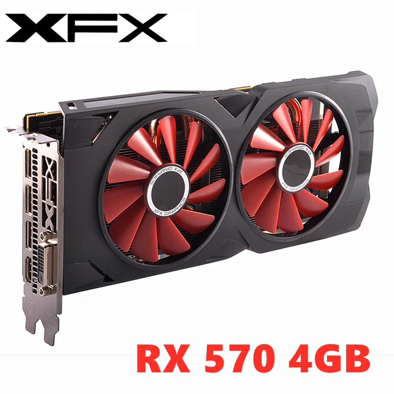Placas gráficas xfx rx 570 4gb placa de vídeo gpu amd radeon rx570 4gb ...