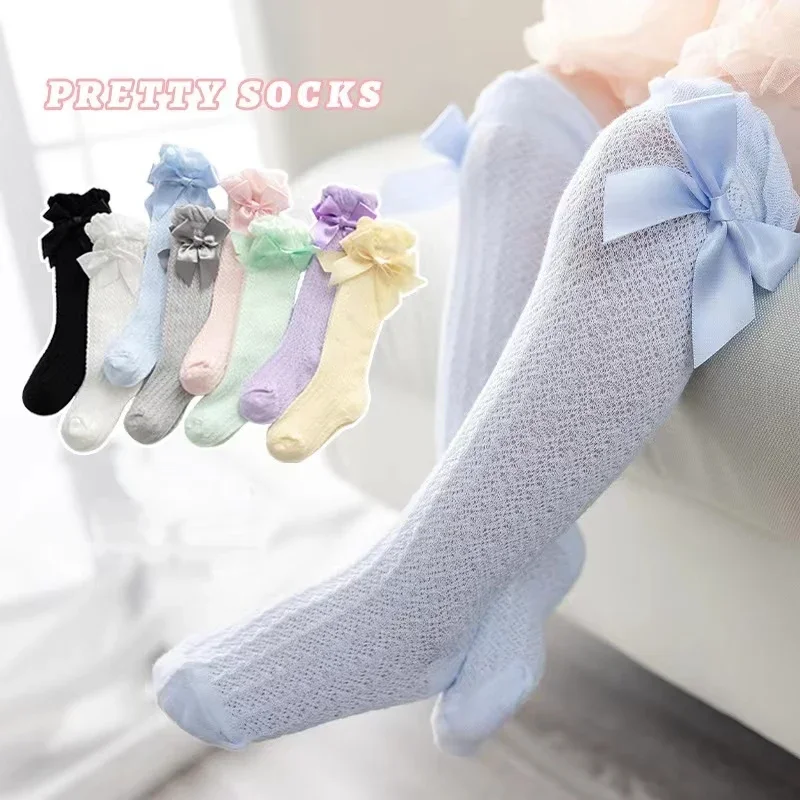 Spanish Style Baby Stockings Newborn Spring Summer Bow Mosquito Proof ...