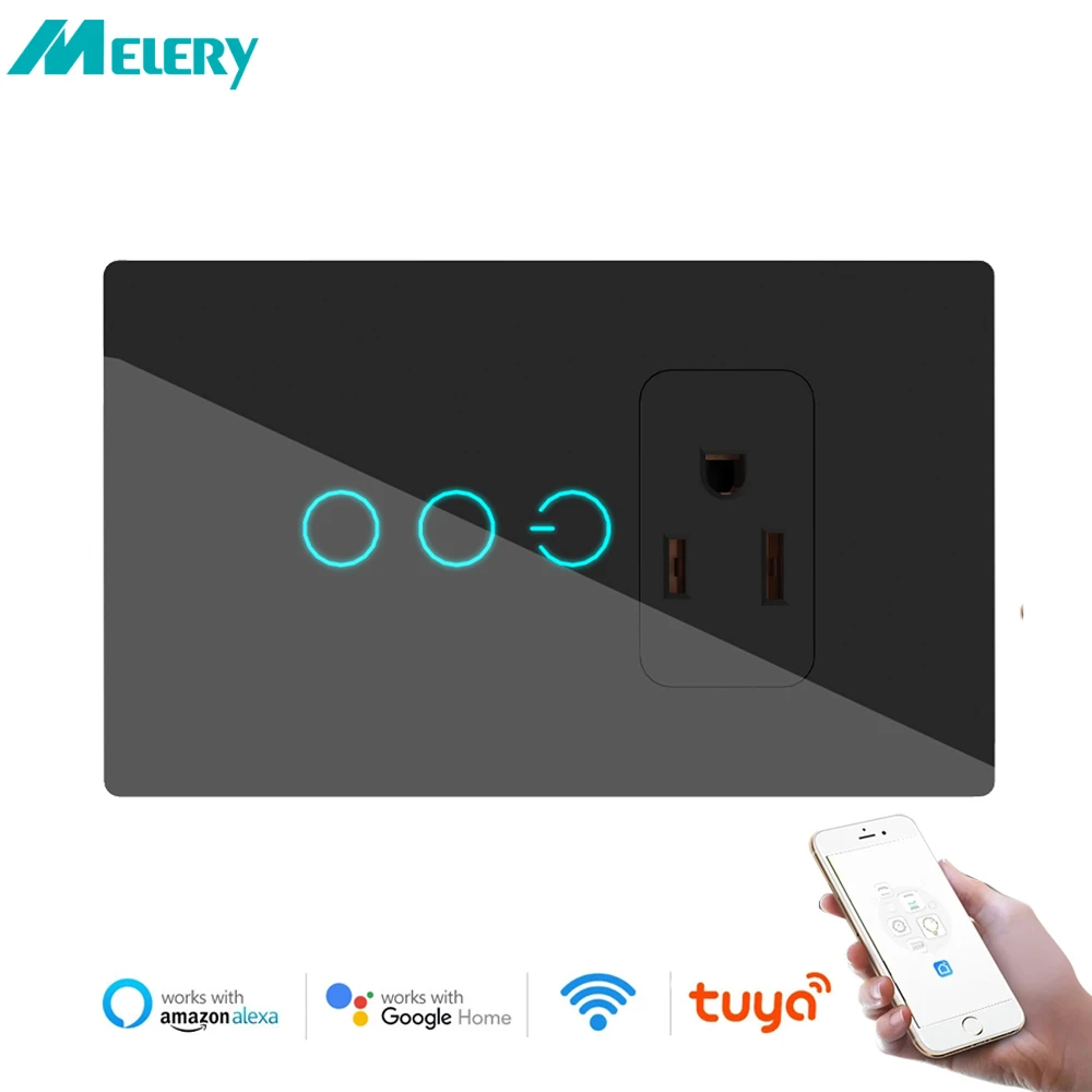 Enchufe-de-pared-inteligente-con-Panel-de-cristal-para-el-hogar-enchufe ...